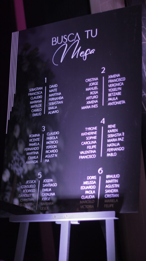 Cartel Busca tu Mesa Acrilico – Pintado a Manos – Cactus Atelier